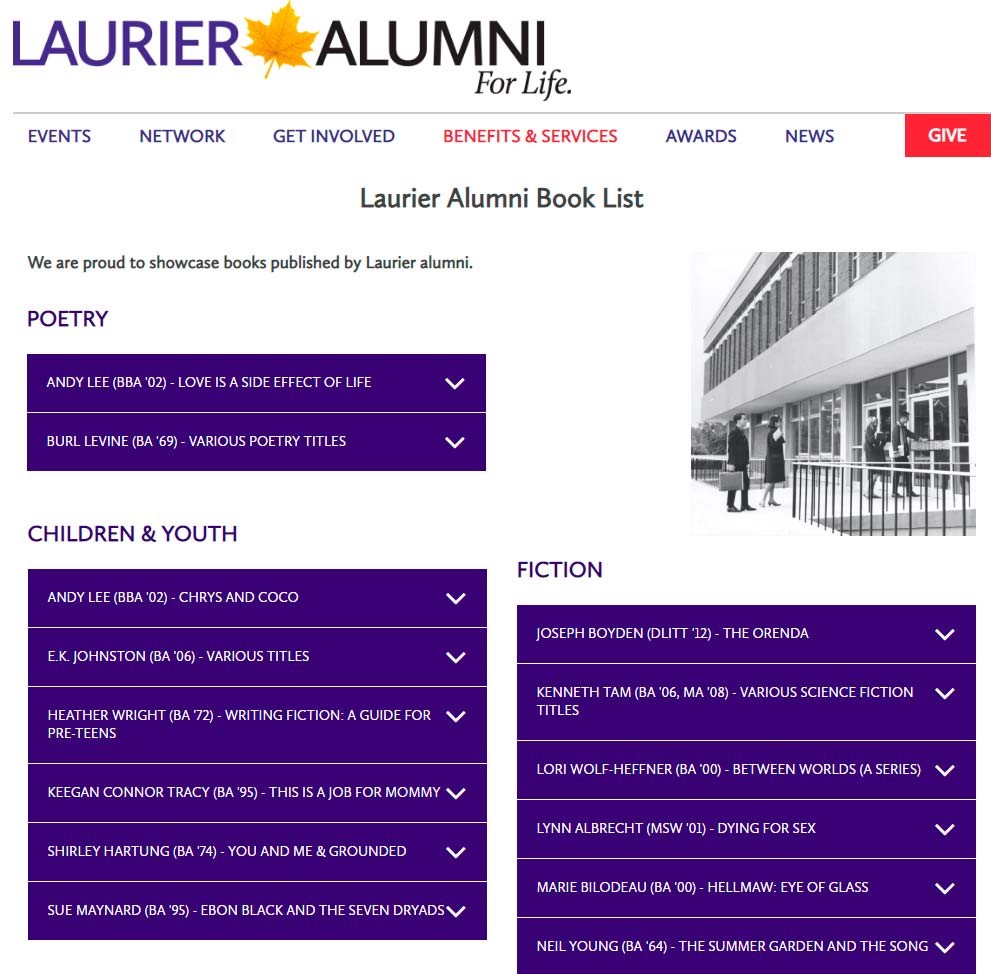 Books featured by Laurier Alumni – Andy Lee